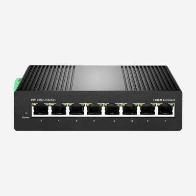 China CE ROHS FCC Poe Ethernet Switch 8 Port 10 100 1000M Adaptive RJ45 Ports SR-SHG2008PI for sale