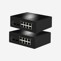 China IPv6 12V-57V 10 Port Layer 2+ Managed Switches With Gigabit 8 RJ45 Ports 2 SFP Fiber Ports for sale