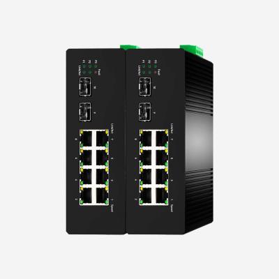 China IPv6 12V-57V 10 Port Layer 2+ Managed Switches With Gigabit 8 RJ45 Ports 2 SFP Fiber Ports for sale