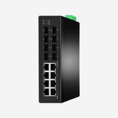 China 802.1Q VLAN Industrial Managed Ethernet Switch 8GE 8SFP 32Gbps for sale