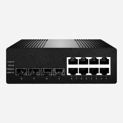 China 8 PoE Ports Industrial L2+ Managed Gigabit Switch CE ROHS FCC UKCA for sale