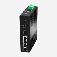China CE ROHS Industrial Gigabit Ethernet Switch With 2 Gigabit Fiber Ports And 4 PoE Ports for sale