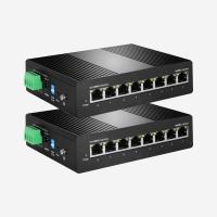 China DC 12V-57V 8 Port Industrial Unmanaged Ethernet Switch With 8 Gigabit RJ45 Ports for sale