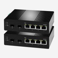 China 4 Ethernet Ports 2 SFP Industrial Gigabit Easy Smart Switch IEEE 802.3af IEEE 802.3at for sale
