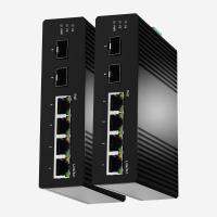 China Easy Smart Industrial Gigabit PoE Switch STP RSTP 4 Port PoE Switch 2 SFP Ports for sale