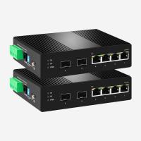 China 4 Ethernet Ports 2 SFP Industrial Gigabit Easy Smart Switch IEEE 802.3af IEEE 802.3at for sale