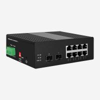 China 4K MAC Industrial Web Smart Switch 2 Gigabit Fiber Optic Poe Switch 8 Gigabit Ports for sale