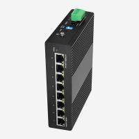 China Storm Control Industrial Gigabit Ethernet Switch Manageable 8 Ports 3A 12-57V DC for sale