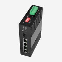 China IP30 IGMP Snooping Industrial Gigabit Poe Switch With 4 Ethernet Ports 1 SFP Fiber Port for sale