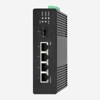 China IP30 IGMP Snooping Industrial Gigabit Poe Switch With 4 Ethernet Ports 1 SFP Fiber Port for sale
