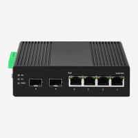 China 10 100 1000Mbps Industrial Ethernet Switch 4 PoE Ports 44-57V DC for sale
