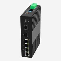 China IEEE802.3af IEEE802.3at Industrial Gigabit Poe Switch 4GE 2SFP for sale
