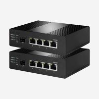China CE ROHS 10Gbps 100 Mbps Ethernet Switch With 1 SFP 4 RJ45 Ports for sale