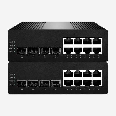 China STP RSTP MSTP Layer 2+ Managed Switches With 8 Ports And 4 SFP SR-SHG3412FI for sale