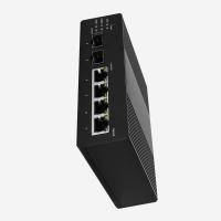 China DIN Rail Mount Industrial L2+ Switch With 4 Gigabit RJ45 Ports And 2G SFP for sale