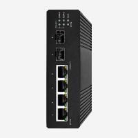 China DIN Rail Mount Industrial L2+ Switch With 4 Gigabit RJ45 Ports And 2G SFP for sale