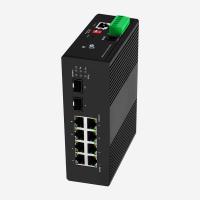 China IP30 Industrial Layer 2+ Managed Switches With Gigabit 8 RJ45 PoE Ports 2G SFP Fiber Ports for sale