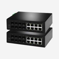 China 32Gbps Layer 2+ PoE Switch 10 100 1000Mbps 8 PoE Ports And 8 SFP Fiber Ports for sale