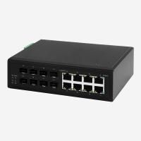 China 8 RJ45 8 SFP 16 Port Layer 2+ Switch STP RSTP Full Gigabit Switch for sale