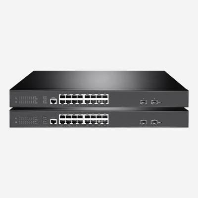 China AC100-240V 16 Poe Ports Layer 2+ Gigabit Switch With 2 SFP Fiber Ports SR-SG3218FP for sale