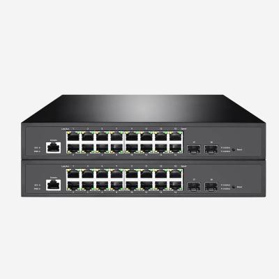 China SNMP, ERPS, STP, RSTP 24 Gigabit 16GE 2SFP Enterprise 16 Port Layer 2+ Managed Ethernet Switch for sale