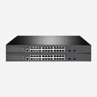 China 24GE PoE Layer 2+ Managed PoE Switch With 2G SFP Slots 802.1Q VLAN QOS for sale