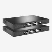 China 24GE PoE Layer 2+ Managed PoE Switch With 2G SFP Slots 802.1Q VLAN QOS for sale