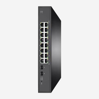 China 2 Port SFP Fiber Switch With Gigabit 16 RJ45 Ports IEEE802.3 Standard for sale