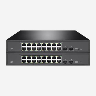 China 2G SFP Gigabit Easy Smart Switch 18 Port Ethernet Switch IGMP Snooping for sale