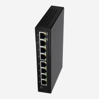 China 12V 8 Ports Full Gigabit Switch 10 100 1000M Auto Negotiation QoS SR-SG8808MN for sale