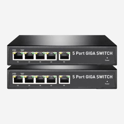 China FCC UKCA Smart PoE Switch 5 Port Gigabit Switch 10 100 1000Mbps for sale
