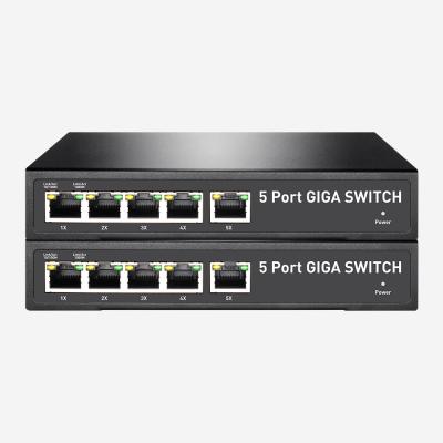 China 5 Port Gigabit Smart PoE Switch 10Gbps IGMP Snooping Web Smart Switch for sale