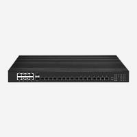 China IP30 Industrial Smart Switch With Full Gigabit 8 Ethernet Ports 18 SFP Fiber Ports for sale