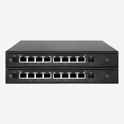 China 150W Unmanaged 2.5 Gigabit Switch 1 10G SFP 8 2.5G Auto Sensing RJ45 Ports for sale