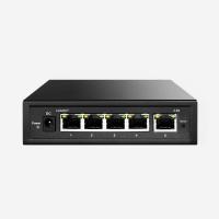 China Layer 2 Managed 2.5 Gb POE Switch 90w 5 2.5G 10/100/1000/2500BASE-TX RJ45 Ports for sale