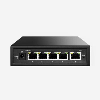 China Layer 2 Managed 2.5 Gb POE Switch 90w 5 2.5G 10/100/1000/2500BASE-TX RJ45 Ports for sale