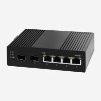 China IP30 Industrial Smart Poe Switch With 4 10/100/1000M RJ45 Ports 2 Gigabit SFP Ports for sale