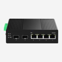 China IP30 Industrial Smart Poe Switch With 4 10/100/1000M RJ45 Ports 2 Gigabit SFP Ports for sale