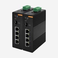 China Full Gigabit 5 Port Managed Industrial Ethernet Switch Aluminum Alloy Hard Shell for sale