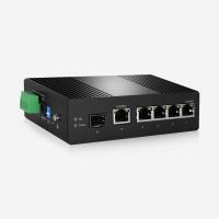 China Fanless Cooling Industrial Smart Switch Aluminum Alloy Housing With 5GE RJ45 1GE SFP for sale