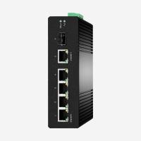 China Fanless Cooling Industrial Smart Switch Aluminum Alloy Housing With 5GE RJ45 1GE SFP for sale