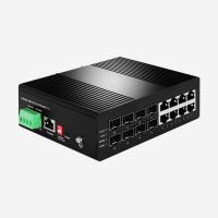 China STP, RSTP, MSTP Spanning Tree, 8 Ports Industrial Layer 2+ Managed Gigabit PoE Switch With 8 Gigabit SFP Ports for sale