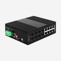 China 16 Port 8GE RJ45 8GE SFP Industrial PoE Switch 32Gbps Din Rail / Wall Mounting for sale