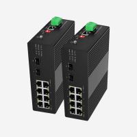 China 10 Port Industrial Ethernet Switch With 8 Auto Sensing RJ45 Ports 2 SFP Fiber Ports for sale