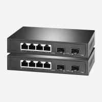 China 10/100/1000 Mbps Unmanaged SFP Switch With 4 RJ45 Ports And 2 SFP Fiber Ports for sale