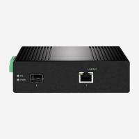 China IP30 Aluminum Industrial Gigabit Switch 12V-57V With 1 RJ45 Port And 1 SFP Fiber Port for sale