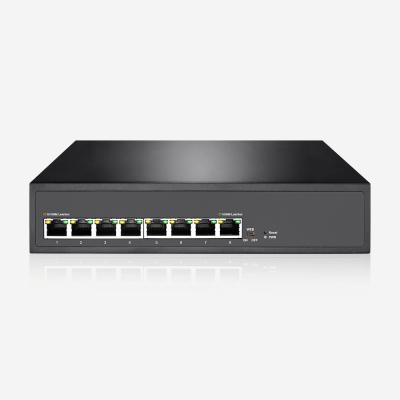 China 8 10/100/1000M RJ45 Gigabit Easy Smart Switch Support SNMP WEB Dumb And Web Smart Two Mode for sale