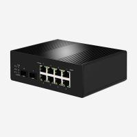 China Wireless / Wired Connection Industrial Ethernet Switches With 2 SFP 8 PoE RJ45 Ports for sale