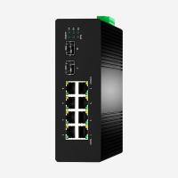 China Full Gigabit Industrial Managed Switch Wireless / Wired With 8 RJ45 Ports And 2 SFP for sale