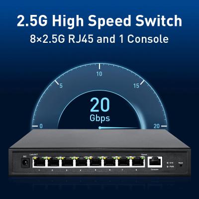 China 2.5G Store And Forward Switch With 5e / 6 Cable Max 100m Network Media for sale